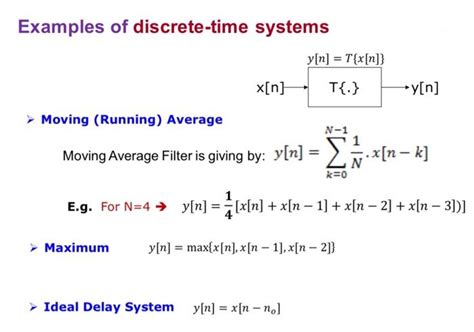 Solved Examples Of Discrete Time Systems Moving Running Chegg