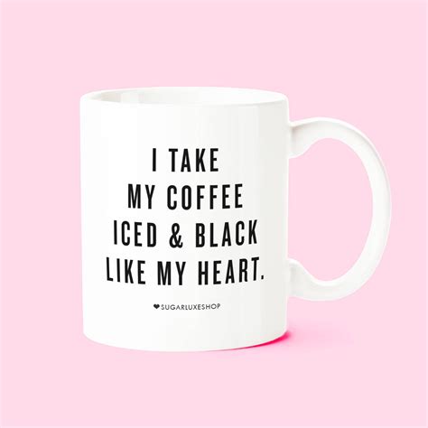 Iced And Black White Coffee Mug Double Sided