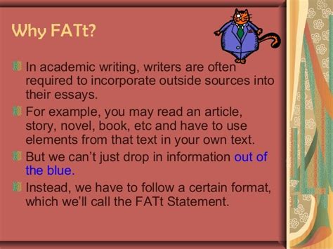 The Fatt Statement
