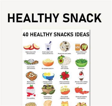 Healthy Snack Ideas Snack Recipes Pdf To Download And Print A List
