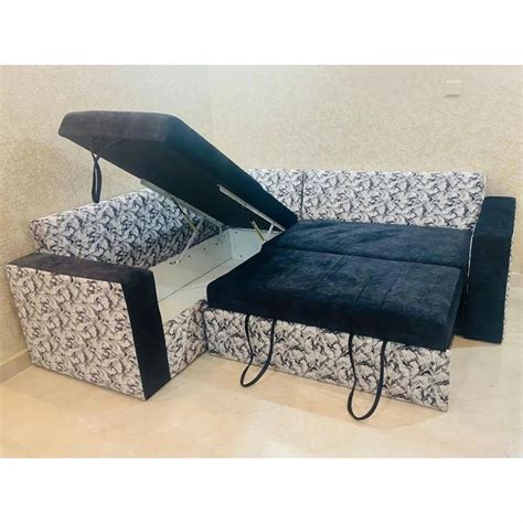 Velvet L Shape Sofa Cum Bed At ₹ 39000piece In Kolkata Id 22622875748