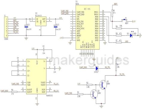 ESP And HC Bluetooth Module Schematics