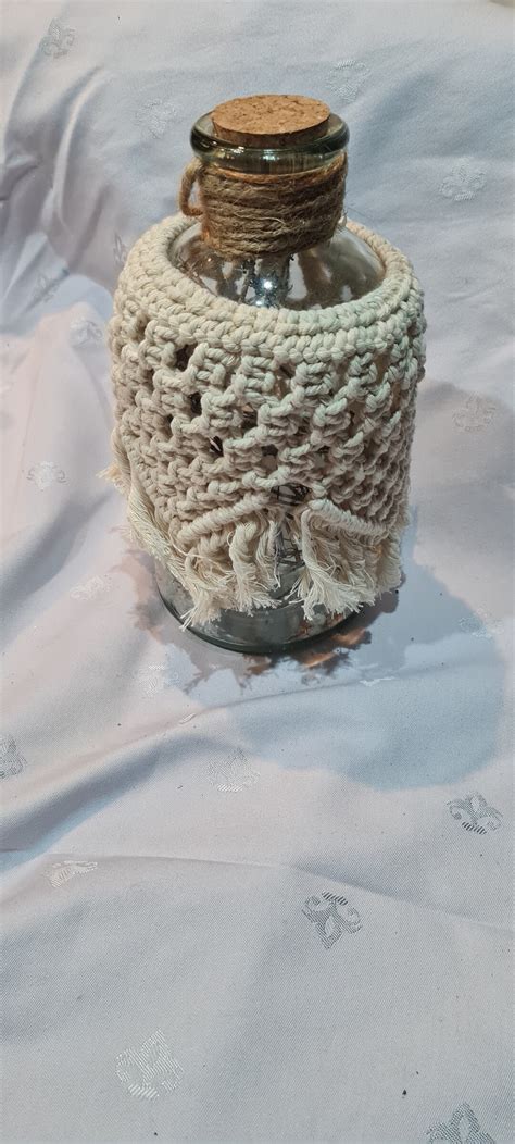 Beleuchtetes Makramee Deko Glas Etsy De