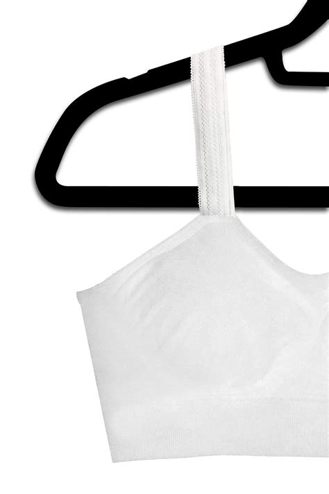 White Lace Attached To Our White Bra Strap Its