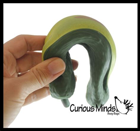 Sand Filled Squishy Banana And Avocado Moldable Sensory Stress Squ