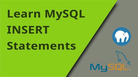 Learning Mysql Insert Statements Youtube