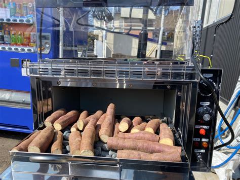 さつまいも大使が焼き芋機を仕入れちゃいました🍠～埼玉県川越市でいちご狩り・トマト生産＆直売～ Farm（アット・ファーム）～埼玉県川越市