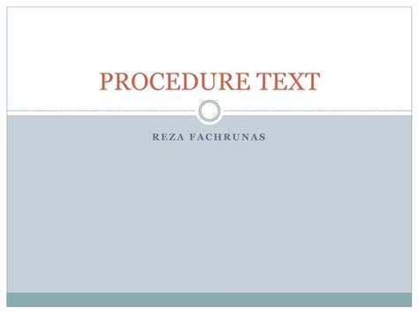 Ppt Procedure Text Powerpoint Presentation Free Download Id2467143