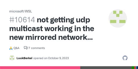 Not Getting Udp Multicast Working In The New Mirrored Network Mode Of