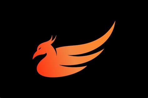 Premium Vector Bird Phoenix Element Design With Simple Concept
