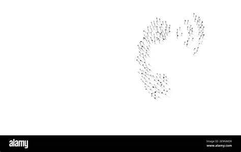 3d Rendering Of Nails In Shape Of Symbol Of Headphone With Sound Waves With Shadows Isolated On