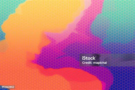 Latar Belakang Wallpaper Warna Segi Enam Abstrak Ilustrasi Stok Unduh