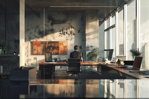 Office Employee Updating Project Premium Ai Generated Image