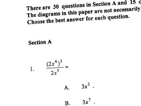 Hkdse Answers 學校沒有教的數學