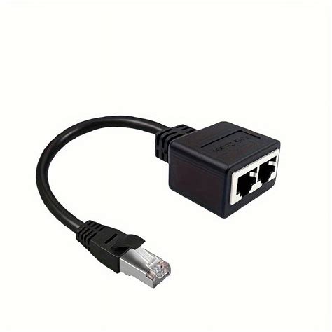Gigabit Ethernet Splitter Rj45 1 Male To 2 Female Lan Ethernet Cable Splitter Cable Ethernet