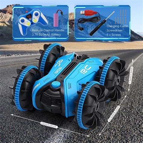 Kannino Coche Rc Anfibio Para Niños 24 Ghz 4wd Anfibio Control Remoto