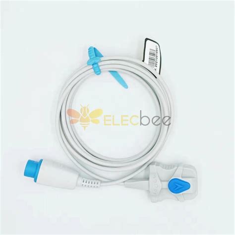 Elecbee Compatible Nihon Kohden 10 Pin Reusable Spo2 Sensor Adult Soft