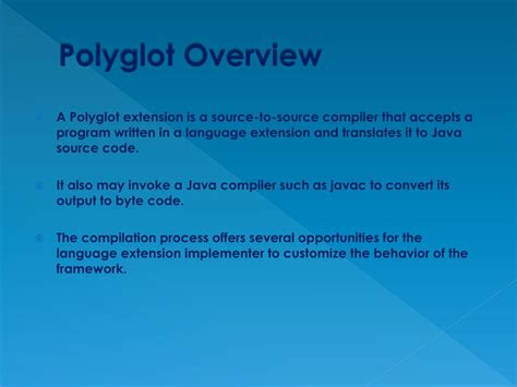Ppt Polyglot An Extensible Compiler Framework For Java Powerpoint Presentation Id1633853