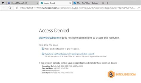 How To Fix A User Cant Access Their Own Onedrive For Business Site