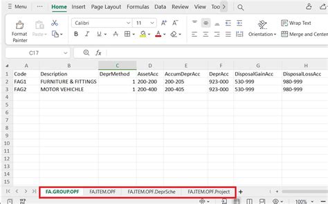 Import Asset Master List Estream Software