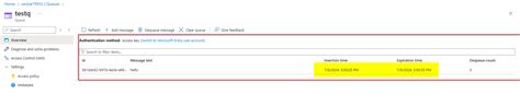 Azure Send Queue Data With Custom Expiration In Python Stack Overflow