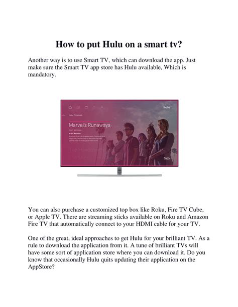 Ppt How To Update Hulu App On Samsung Tv Powerpoint Presentation