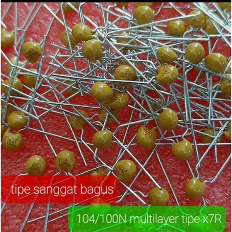 Jual Capacitor 104100n 474 X7r Original Harga Per 10pcs Shopee