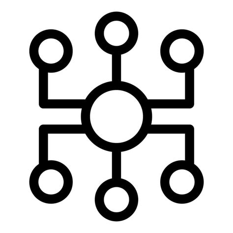 Network Hub Connecting Multiple Devices Icon 48781285 Vector Art At