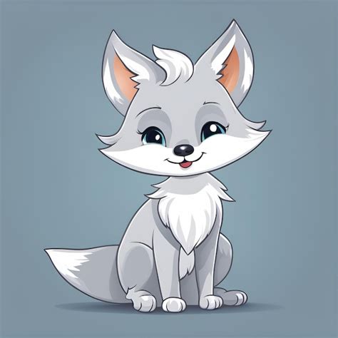 Premium Ai Image Small Cute Cartoon Smiling Fox