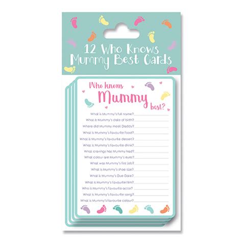 Who Knows Mummy Best Cards Pack Of 12 Partyrama