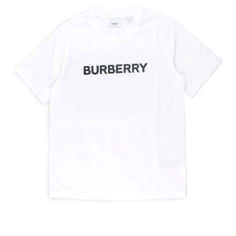 【burberry】徽標印花棉質 T Shirt 白色