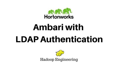 ambari with external authentication ldap youtube