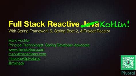 Full Stack Reactive Java Springone Tour Dallas Ppt