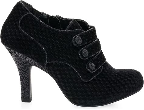 Ruby Shoo Octavia Luxury High Heel Bootie In Sumptuous Velvet Green Blue Uk Fashion