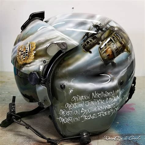 American Flag Custom Helmet Army Flight Airbrushed