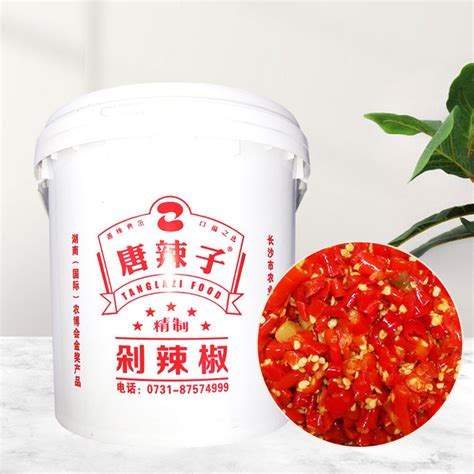 湖南宁乡唐辣子餐饮装酒店菜老坛发酵特辣猛辣鱼头剁椒辣椒酱10kg 虎窝淘