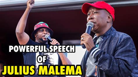 Julius Malema Give A Powerfull Speech On Land Youtube