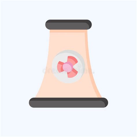 Icon Nuclear Power Related To Ecology Symbol Flat Style Simple