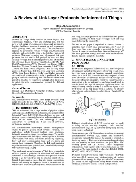 a review of link layer protocols for int pdf ieee 802 11 internet