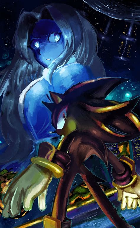 Shadow The Hedgehog And Maria Robotnik Sonic And 1 More Drawn By