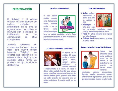 Triptico Bullying Karem Silva Udocz