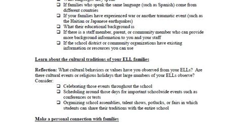 engaging ells checklist colorín colorado