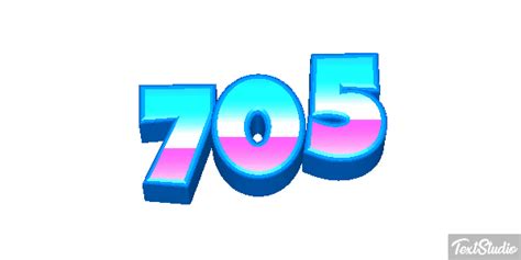 705 Number Animated  Logo Designs