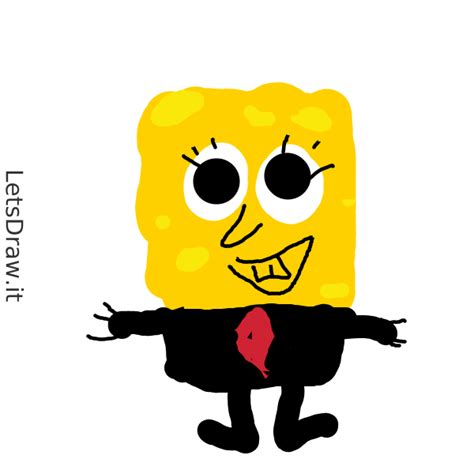 How To Draw Sponge Hy7sor1oj Png LetsDrawIt