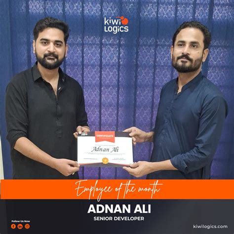 kiwi logics on linkedin employeeofthemonth achivement certification