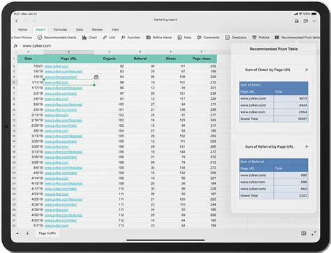Zoho Sheet For Ipad Improved Ui External Keyboard Support And More