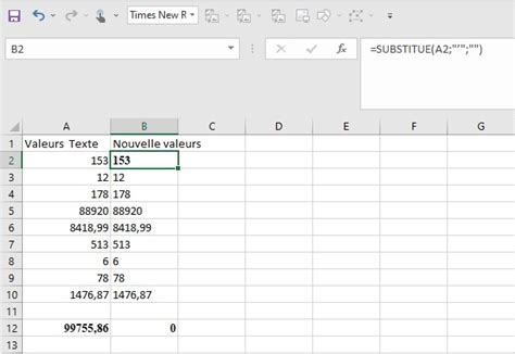 Utilisez La Fonction Substitue D Excel Pour Substituer Des Caractères