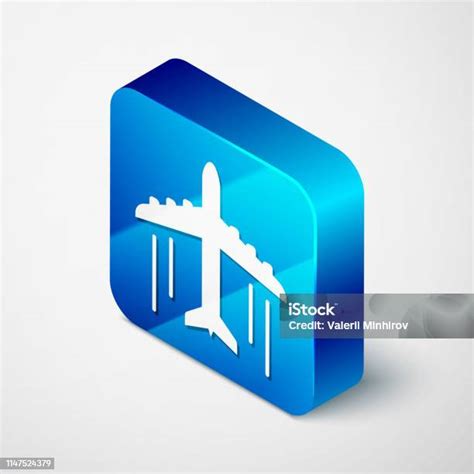Ikon Isometric Plane Terisolasi Pada Latar Belakang Putih Ikon Pesawat