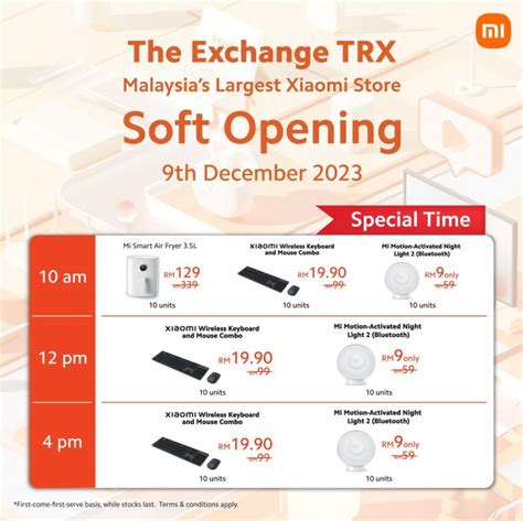 Xiaomi Store The Exchange TRX Soft Opening Grab Xiaomi Products From