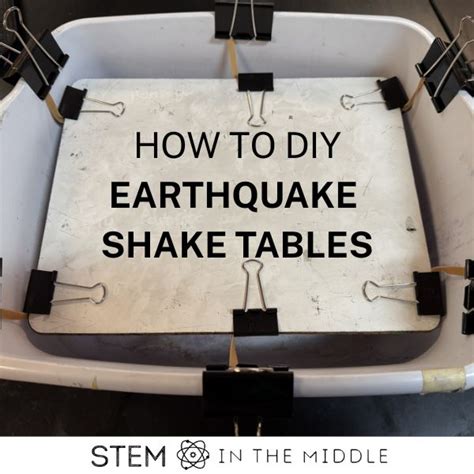 How To Make A Diy Earthquake Shake Table For Classroom Stem Projects Stem In The Middle